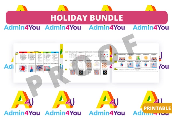 Preschool and Pre-K Holiday Lesson Plan Bundle – Admin For You