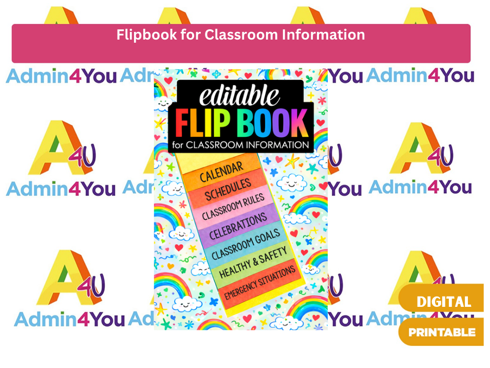 Classroom Information Flipbook – Admin For You