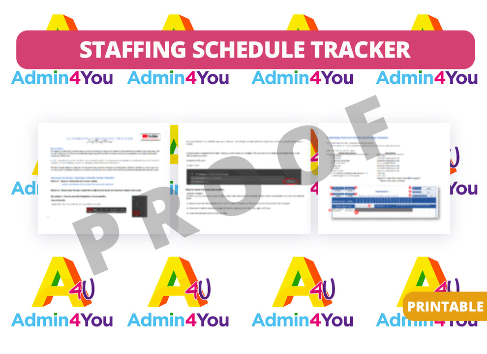 Staff Scheduling Tracker – Admin For You