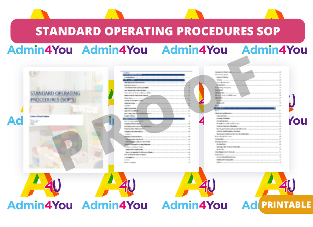 Standard Operating Procedures (SOP) – Admin For You