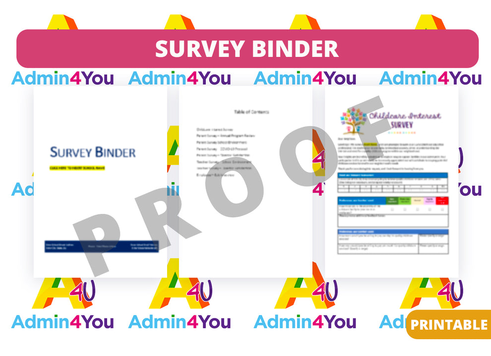 Survey Binder – Admin For You