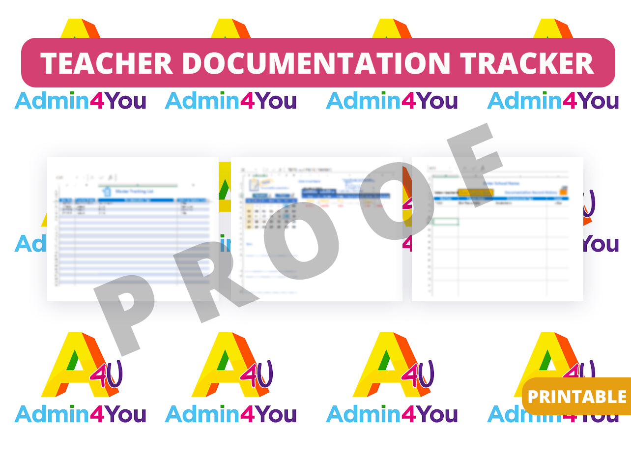 Teacher Documentation Tracker – Admin For You