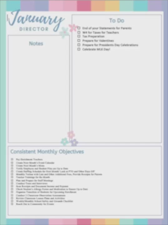 12 Months Complete Set Duties Checklists – Admin For You