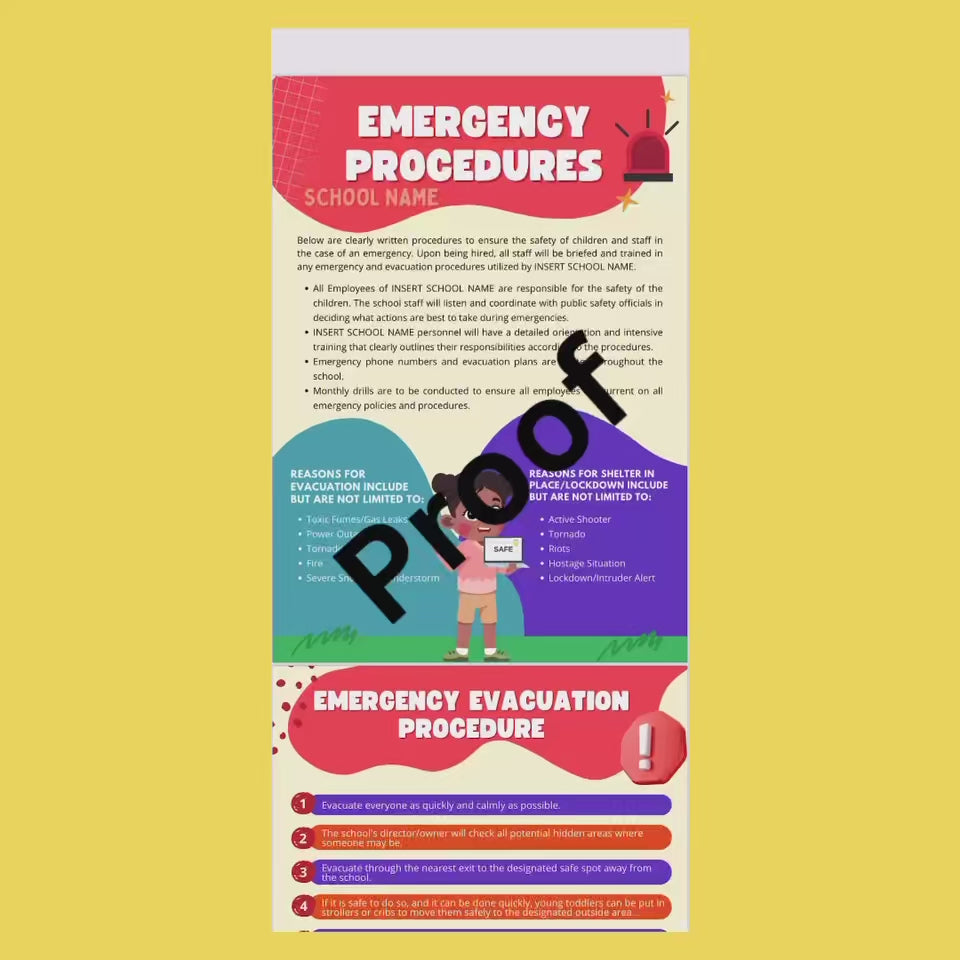 Emergency Preparedness Canva Posters – Admin For You