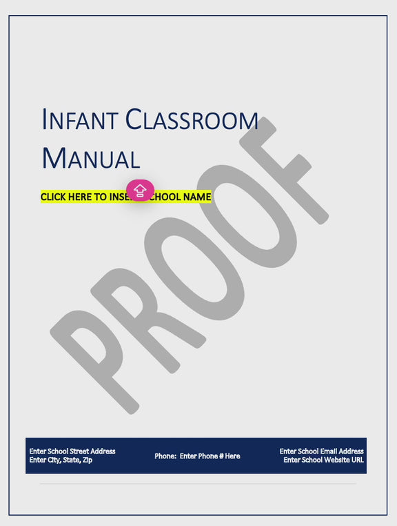 Childcare Classroom Manual for Infant Classrooms – Admin For You
