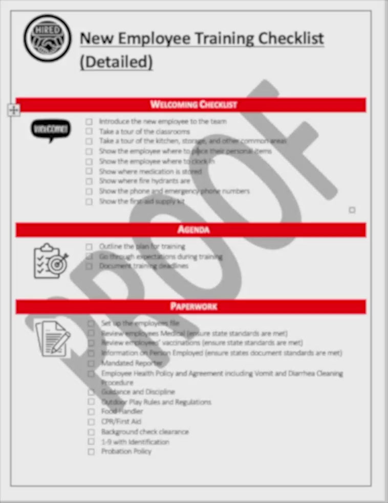 New Employee Training and Orientation Checklist (Detailed) – Admin For You