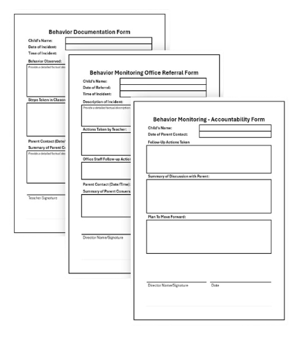 Childcare Behavior Monitoring Procedure and Tracking System – Admin For You