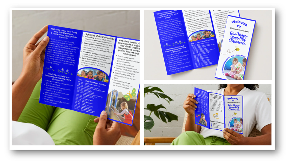 Classroom Trifold Brochure Templates - 2 to 3 – Admin For You