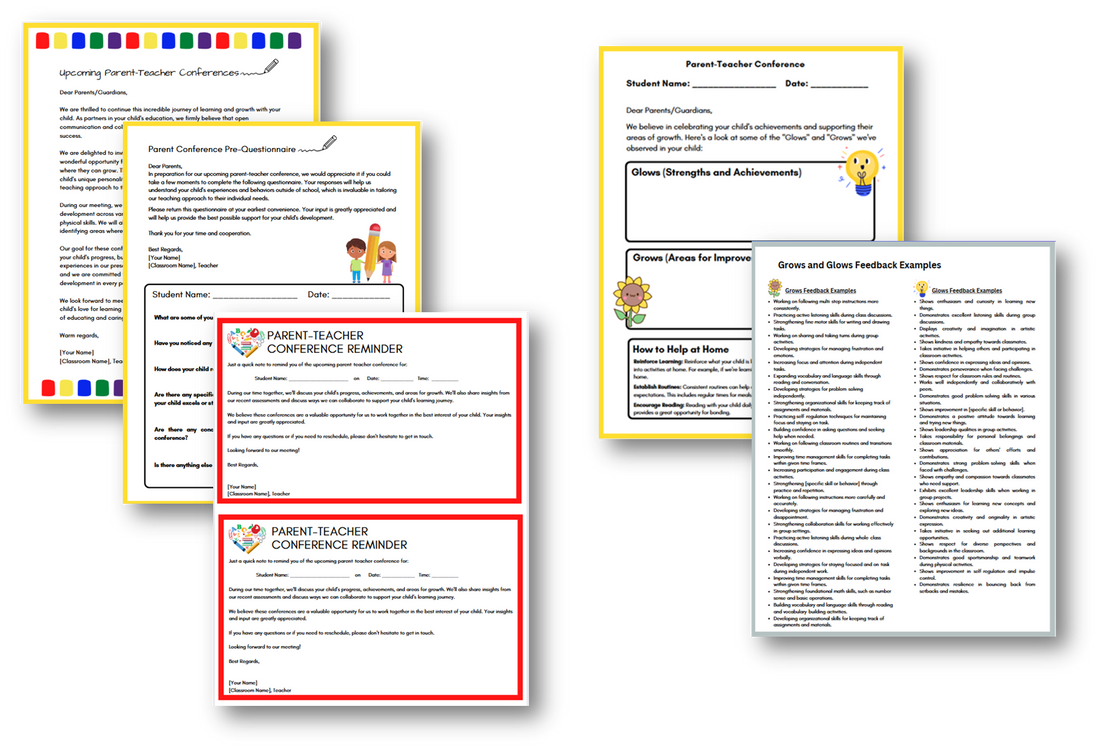 Parent-Teacher Conference Resource Kit Canva Version – Admin For You